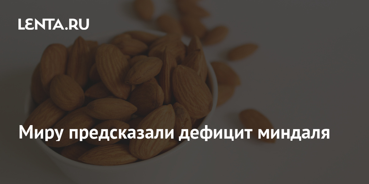 Миру предсказали дефицит миндаля: Рынки: Экономика: Lenta.ru