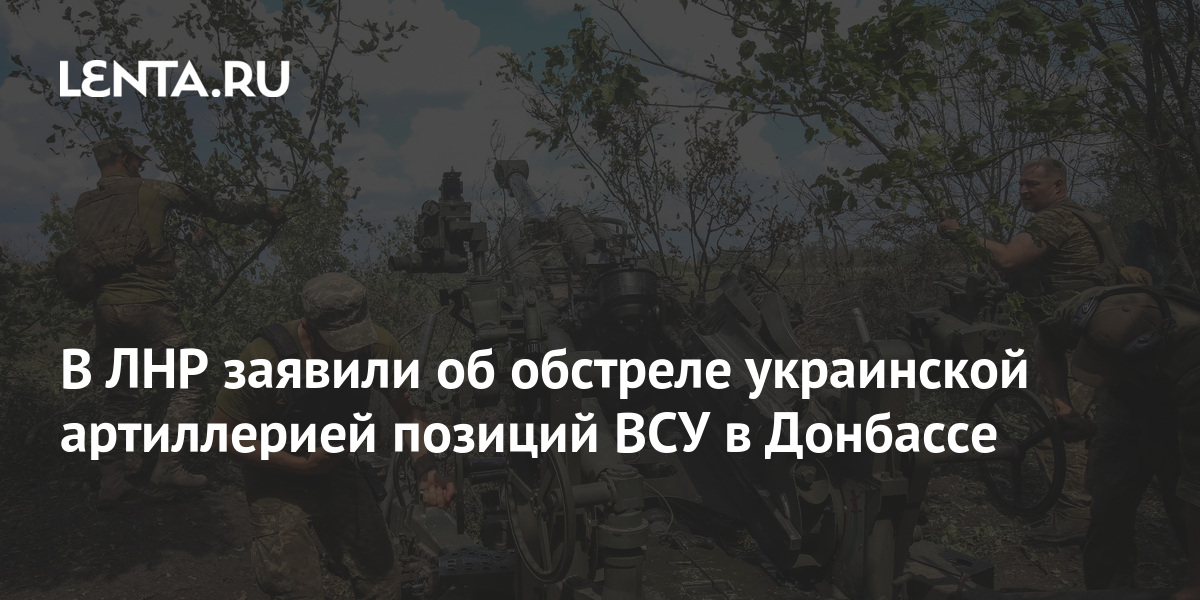 В ЛНР заявили об обстреле украинской артиллерией позиций ВСУ в Донбассе