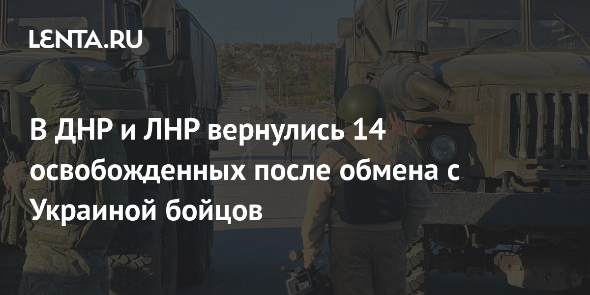 В ДНР и ЛНР вернулись 14 освобожденных после обмена с Украиной бойцов ...