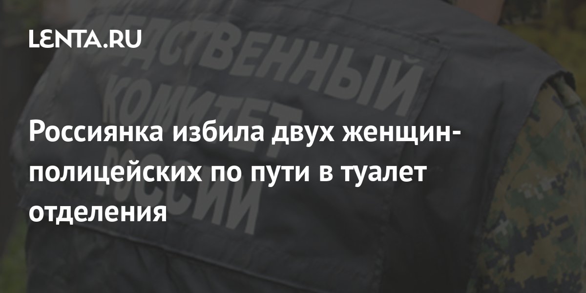 Россиянка избила двух женщин полицейских по пути в туалет отделения Криминал Силовые структуры
