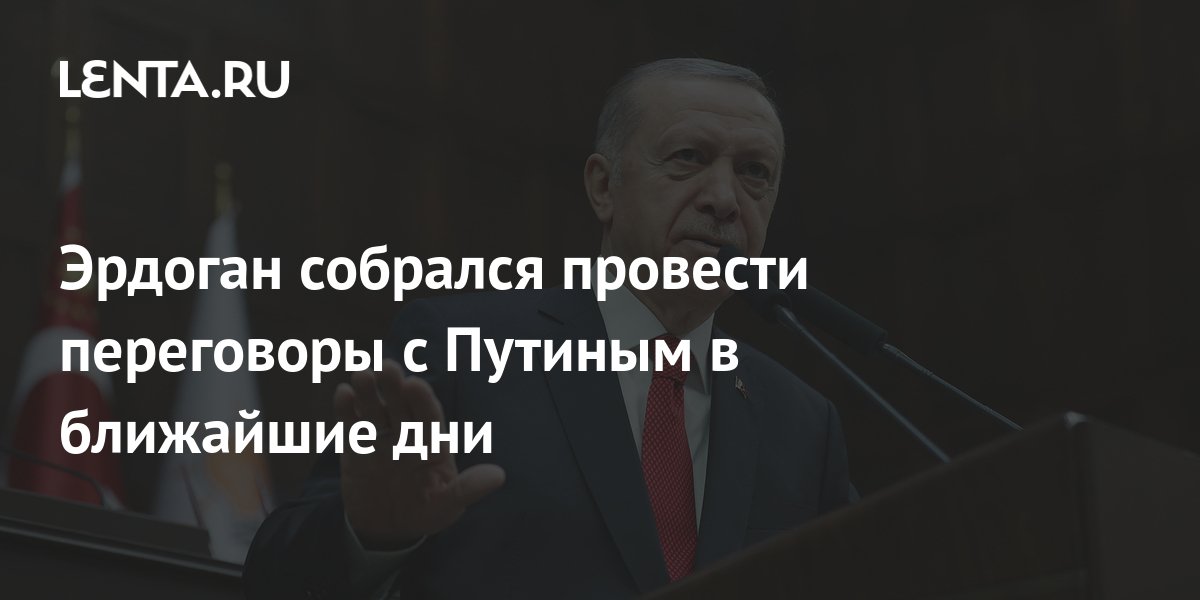 Эрдоган собрался провести переговоры с Путиным в ближайшие дни