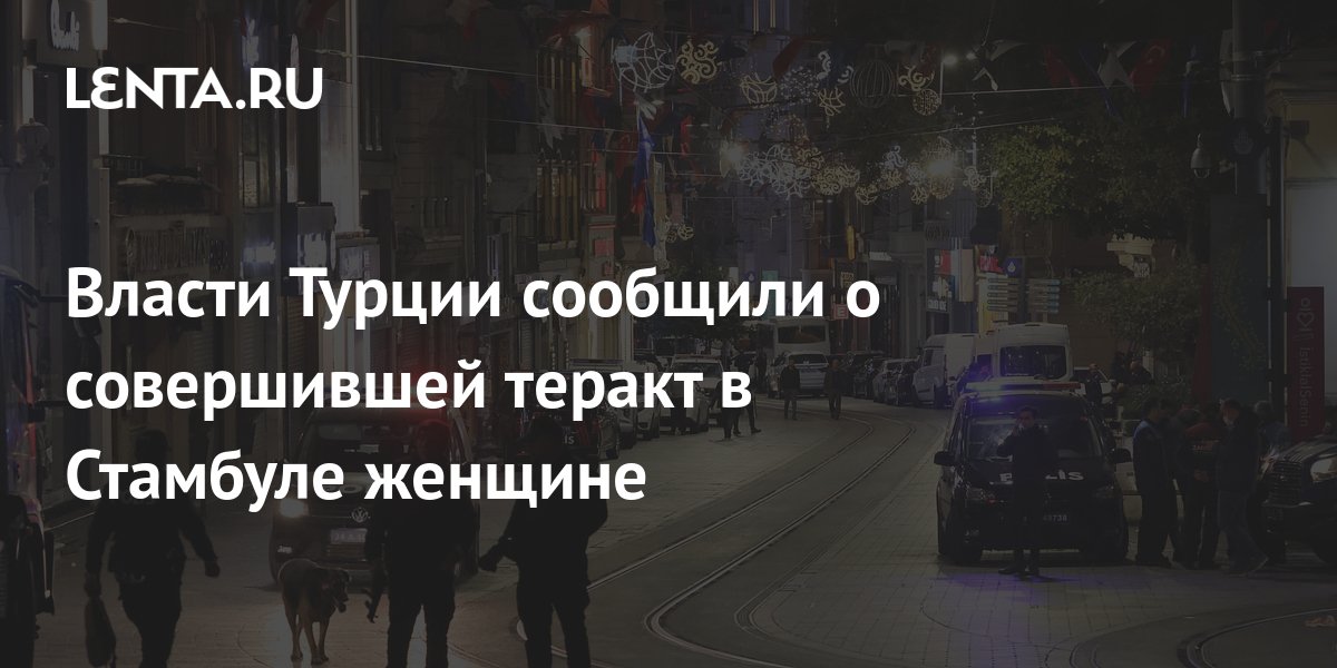 Власти Турции сообщили о совершившей теракт в Стамбуле женщине