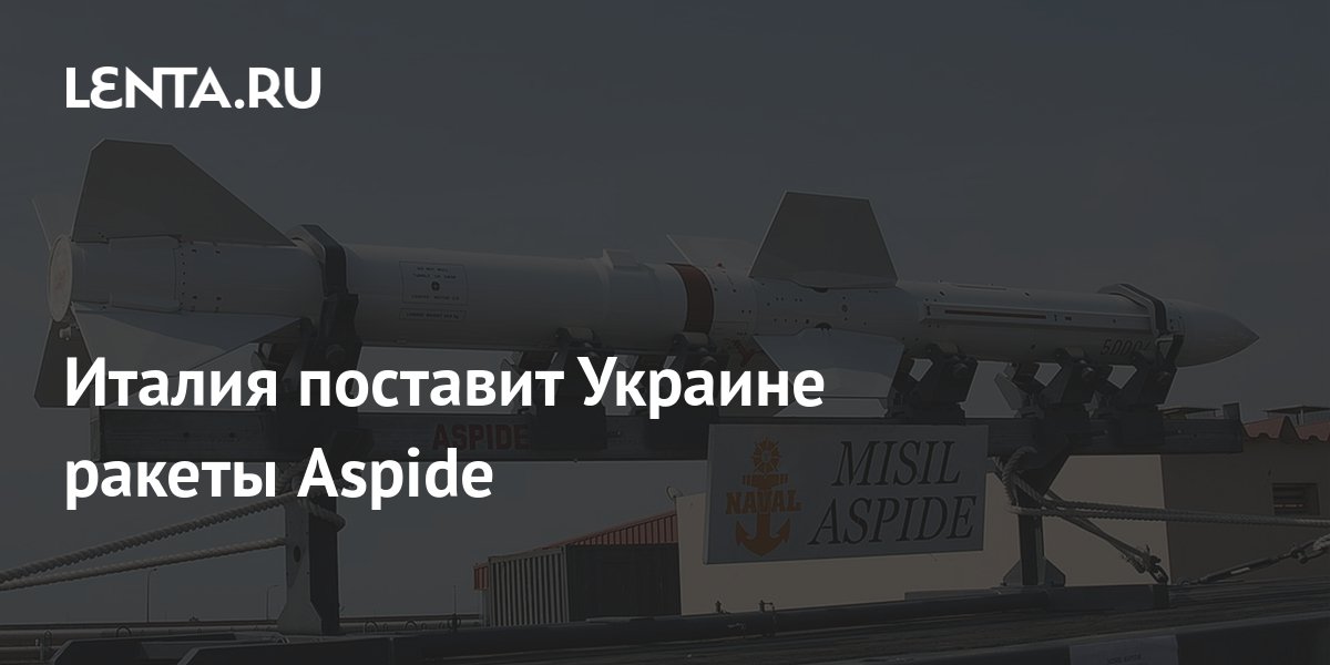 Италия поставит Украине ракеты Aspide: Политика: Мир: Lenta.ru
