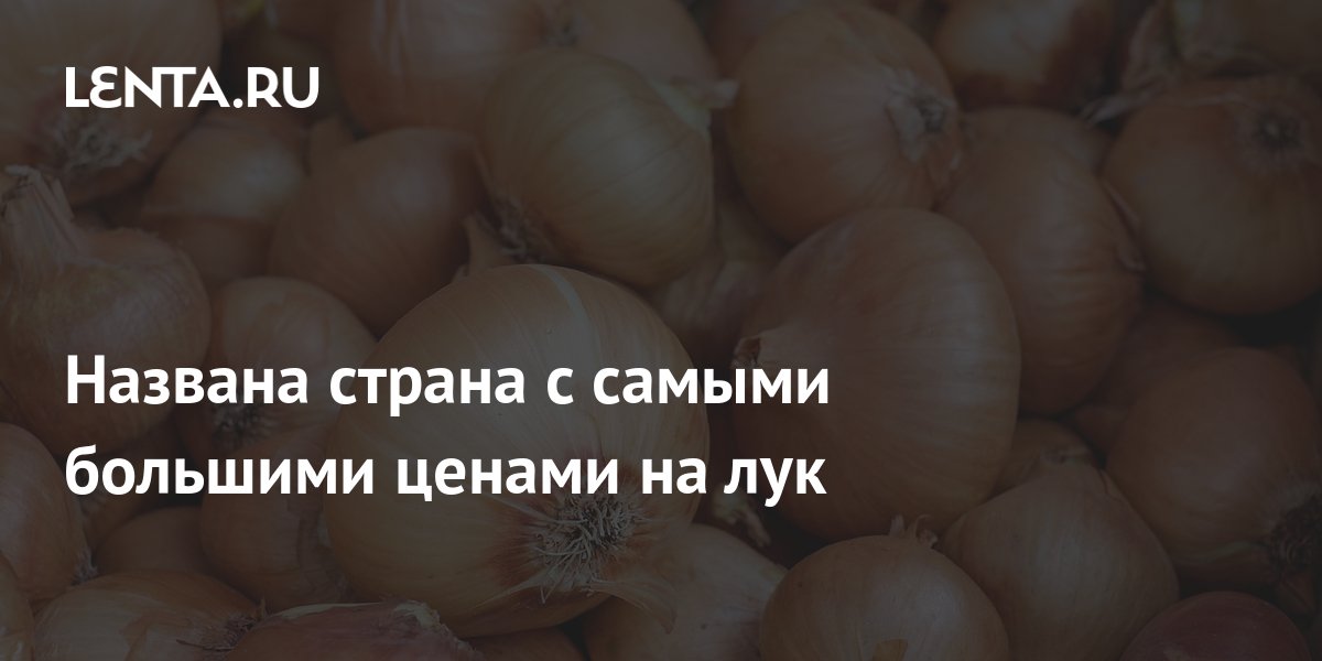 Названа страна с самыми большими ценами на лук: Госэкономика: Экономика ...