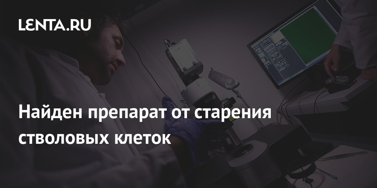 Найден препарат от старения стволовых клеток: Здоровье: Наука и техника ...