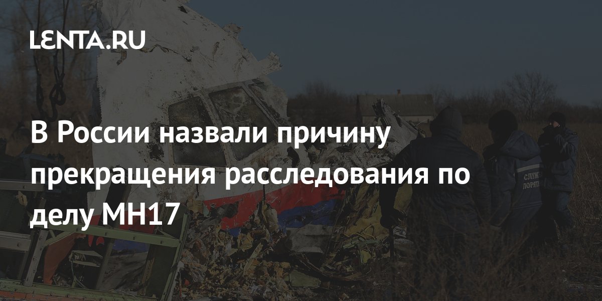 В России назвали причину прекращения расследования по делу MH17: Происшествия: Мир: Lenta.ru