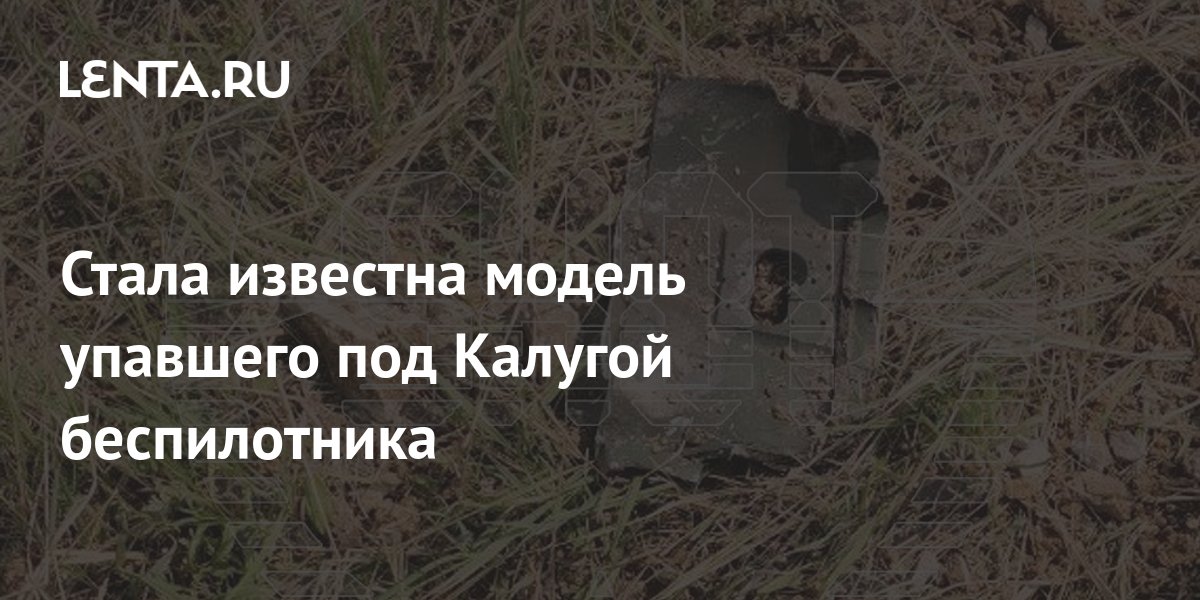 Стала известна модель упавшего под Калугой беспилотника: Общество ...
