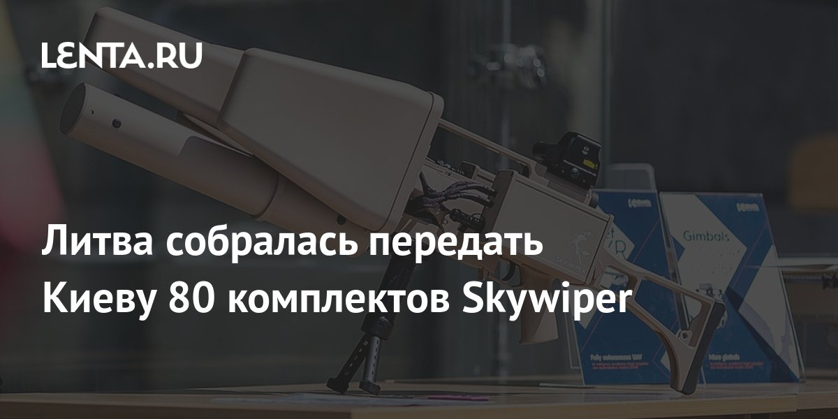 Литва собралась передать Киеву 80 комплектов Skywiper: Прибалтика ...