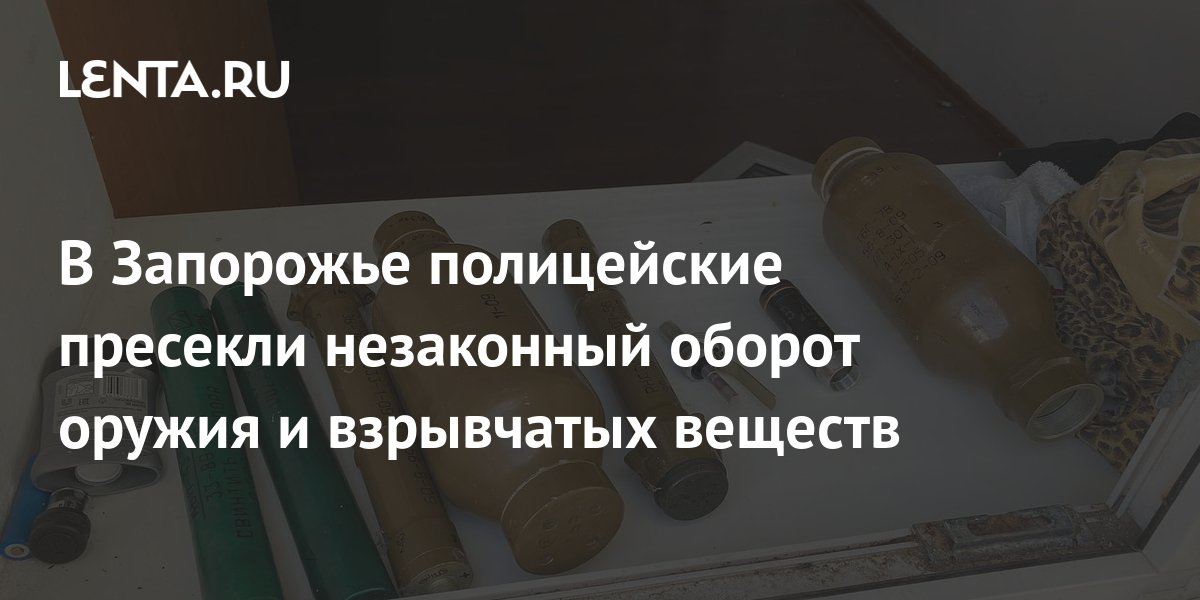 В Запорожье полицейские пресекли незаконный оборот оружия и взрывчатых веществ: Следствие и суд ...
