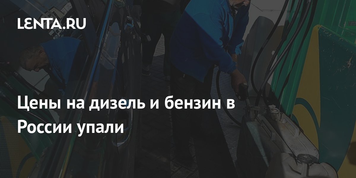Цены на дизель и бензин в России упали: Рынки: Экономика: Lenta.ru