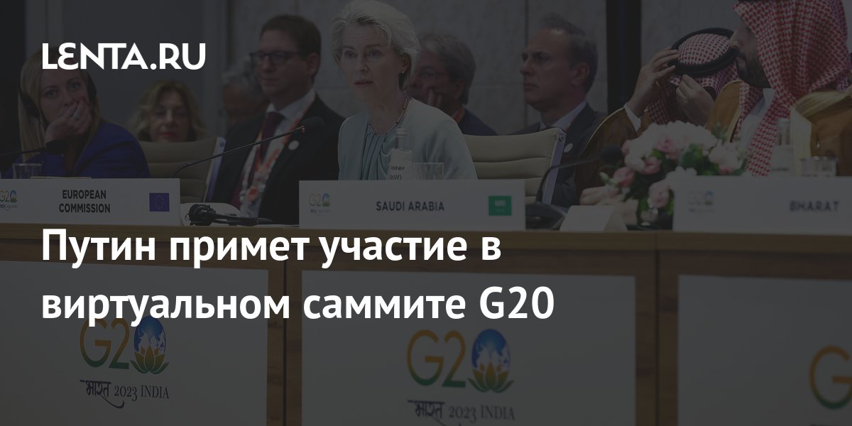 Путин примет участие в виртуальном саммите G20: Политика: Мир: Lenta.ru