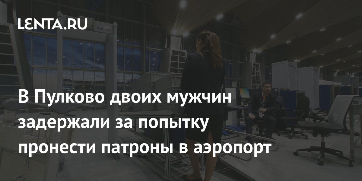 В Пулково двоих мужчин задержали за попытку пронести патроны в аэропорт: Силовые структуры: Lenta.ru