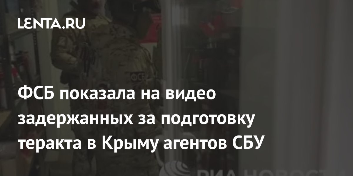 ФСБ показала на видео задержанных за подготовку теракта в Крыму агентов СБУ Следствие и суд