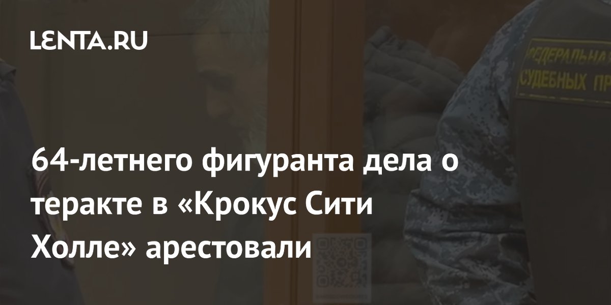 64-летнего фигуранта дела о теракте в «Крокус Сити Холле» арестовали: Следствие и суд: Силовые ...