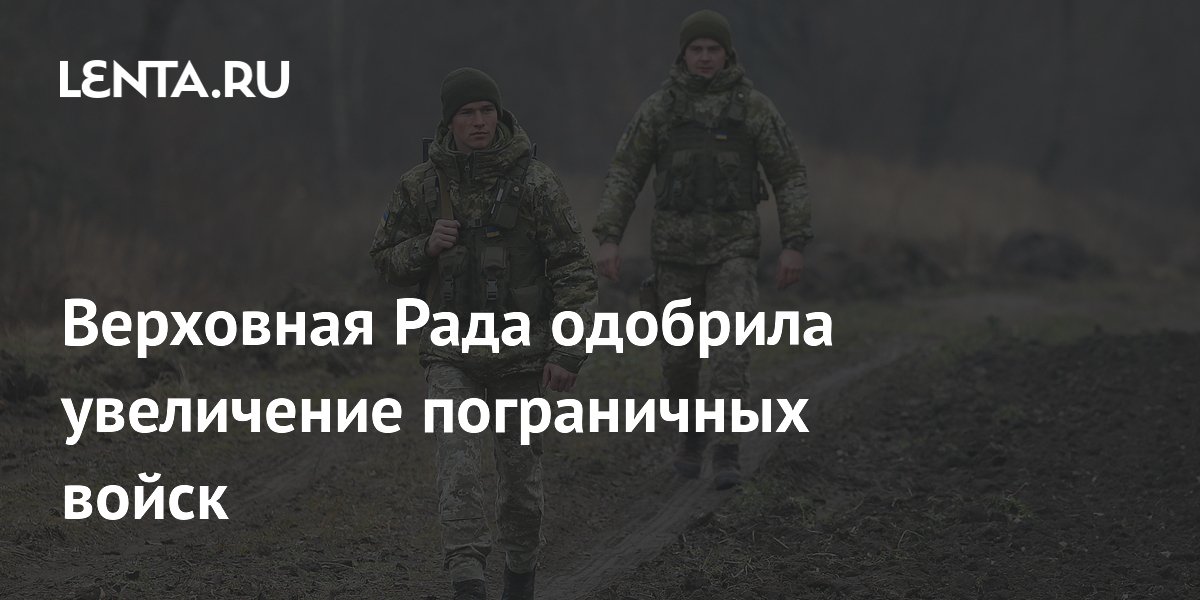 Верховная Рада одобрила увеличение пограничных войск: Украина: Бывший СССР: Lenta.ru