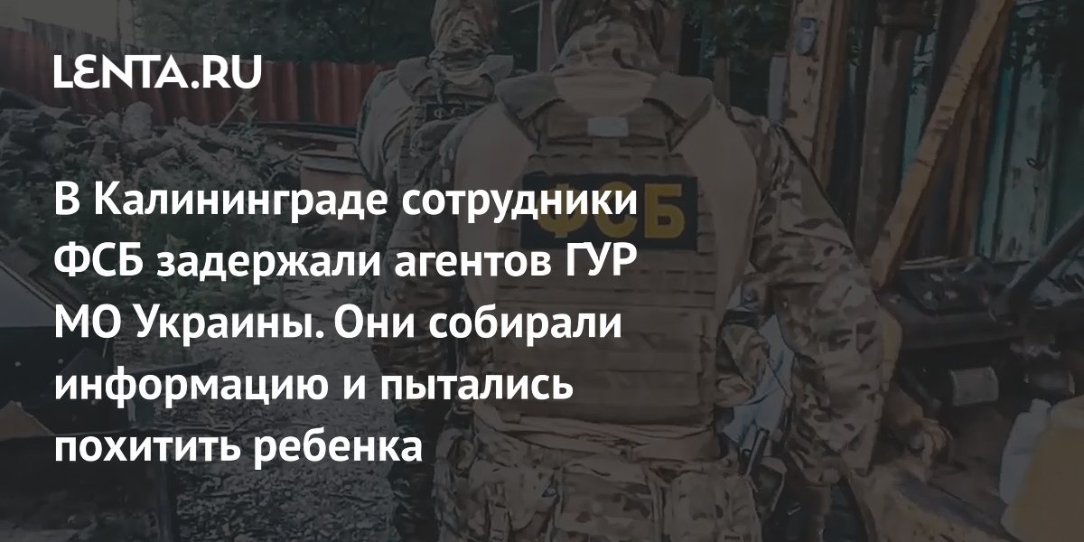 ФСБ задержала под Калининградом сотрудников ГУР Украины причины наказание Полиция и