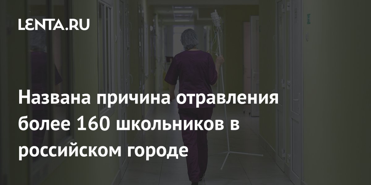Названа причина отравления более 160 школьников в российском городе: Происшествия: Россия: Lenta.ru