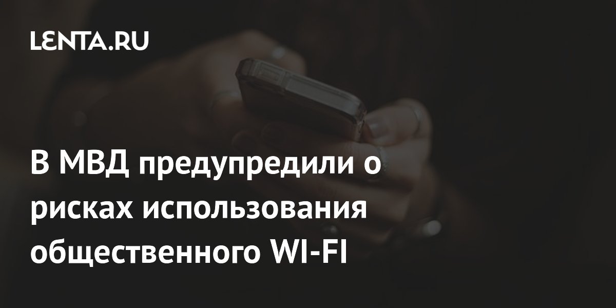 В МВД предупредили о рисках использования общественного WI-FI: Общество: Россия: Lenta.ru