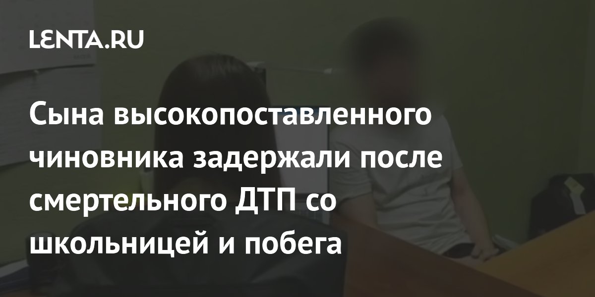Сына высокопоставленного чиновника задержали после смертельного ДТП со школьницей и побега ...