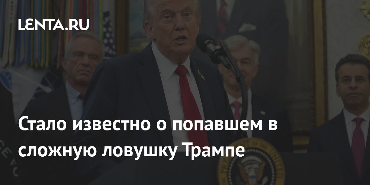Стало известно о попавшем в сложную ловушку Трампе: Политика: Мир: Lenta.ru