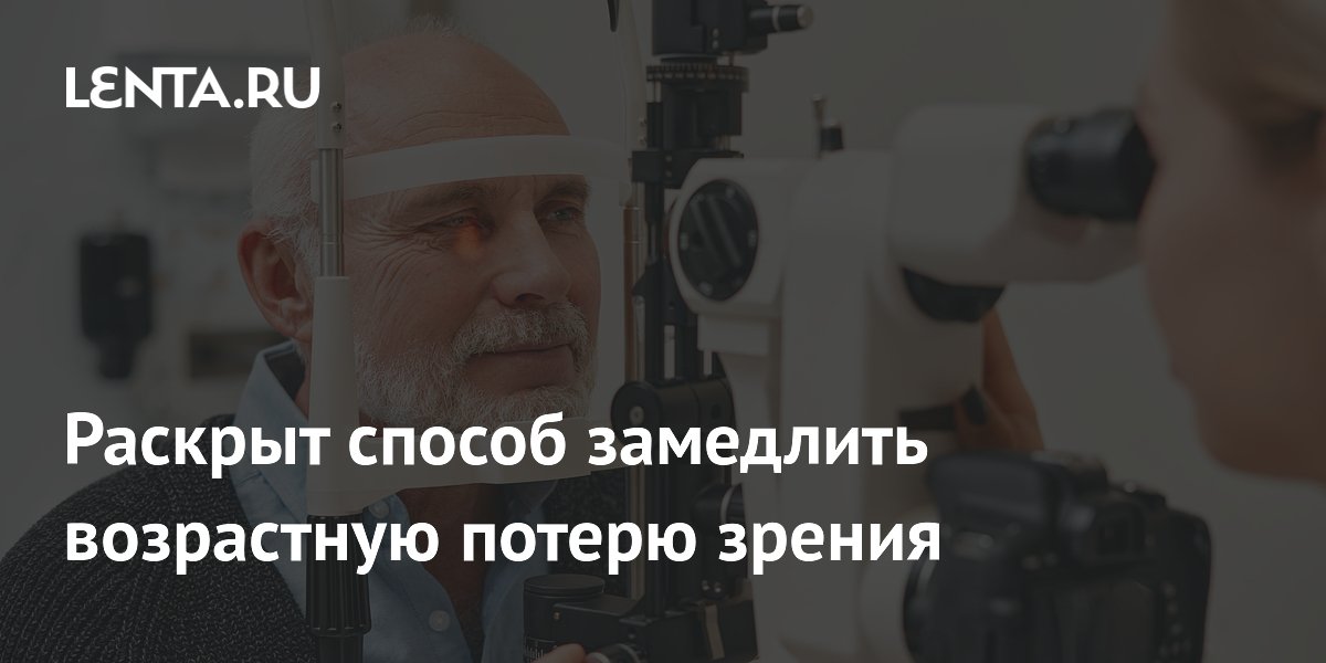 Раскрыт способ замедлить возрастную потерю зрения: Наука: Наука и ...