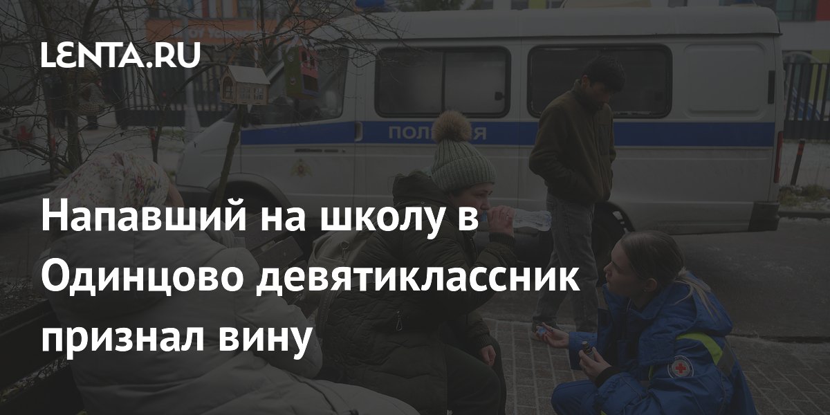 Напавший на школу в Одинцово девятиклассник признал вину: Следствие и ...