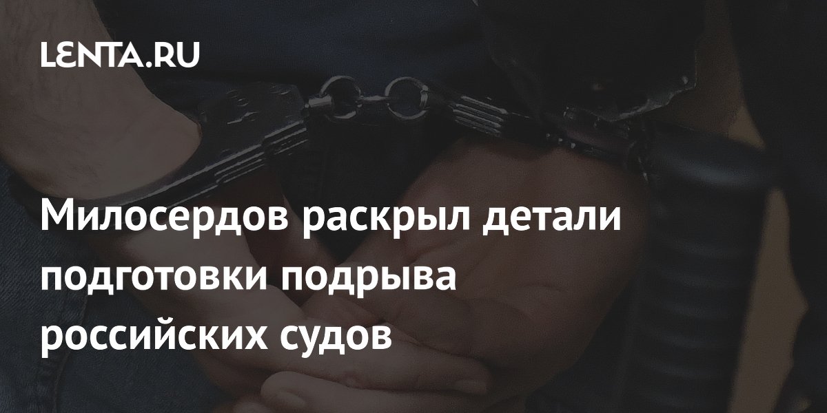 Милосердов раскрыл детали подготовки подрыва российских судов: Полиция ...