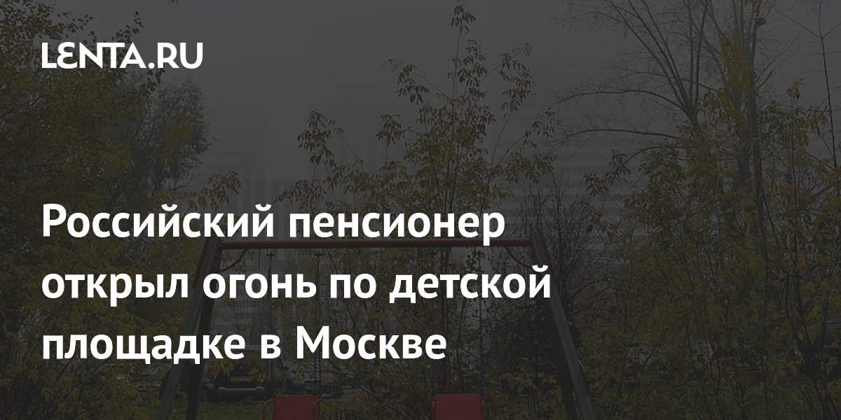 Российский пенсионер открыл огонь по детской площадке в Москве ...