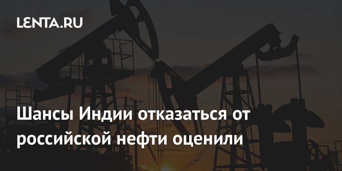 Шансы Индии отказаться от российской нефти оценили: Рынки: Экономика ...