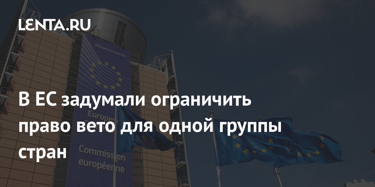 В ЕС задумали ограничить право вето для одной группы стран: Политика ...