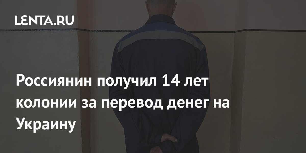 Россиянин получил 14 лет колонии за перевод денег на Украину: Следствие ...