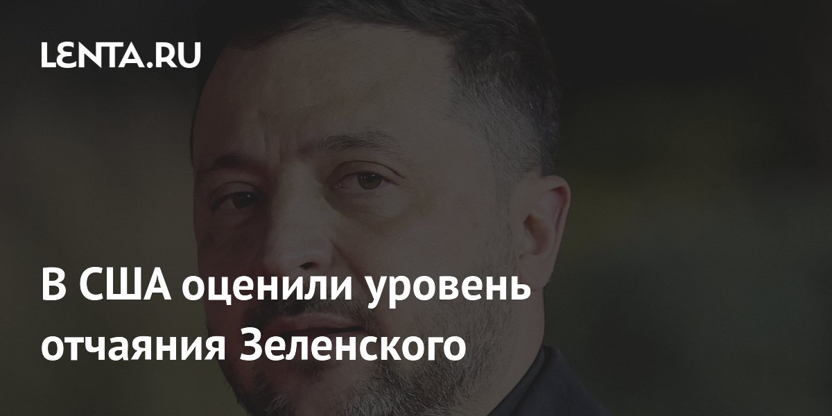 В США оценили уровень отчаяния Зеленского: Политика: Мир: Lenta.ru