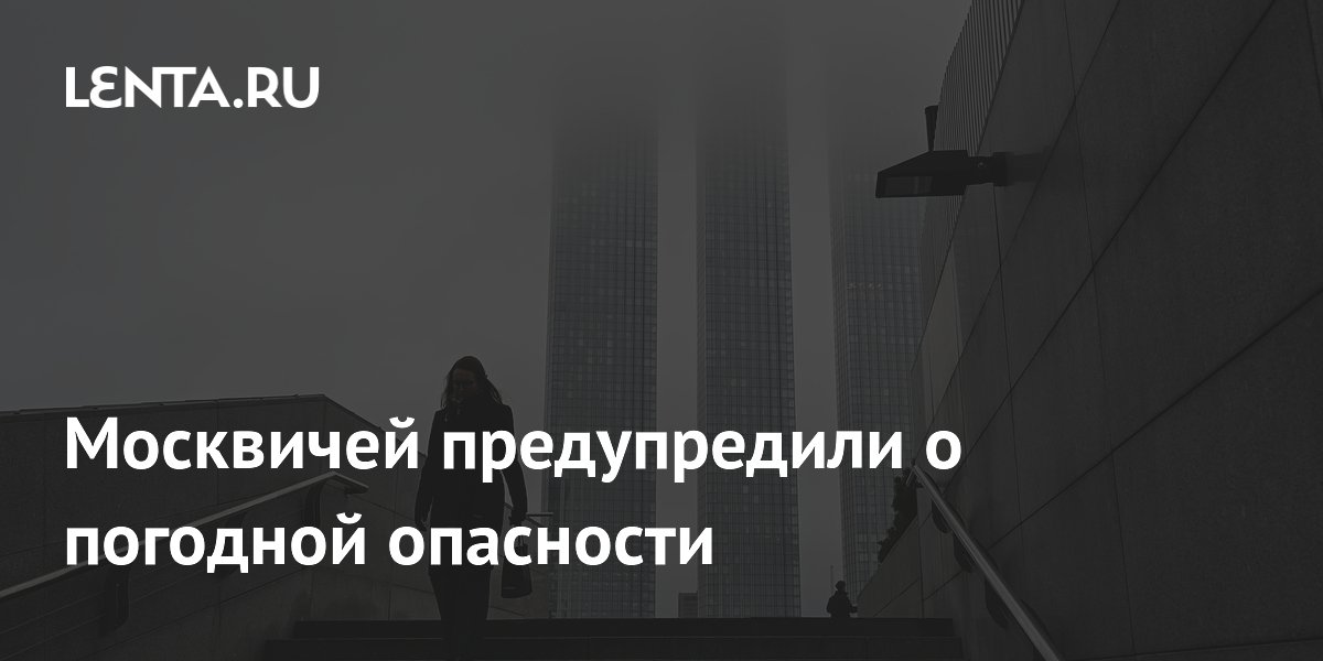 Москвичей предупредили о погодной опасности: Городская среда: Экономика ...