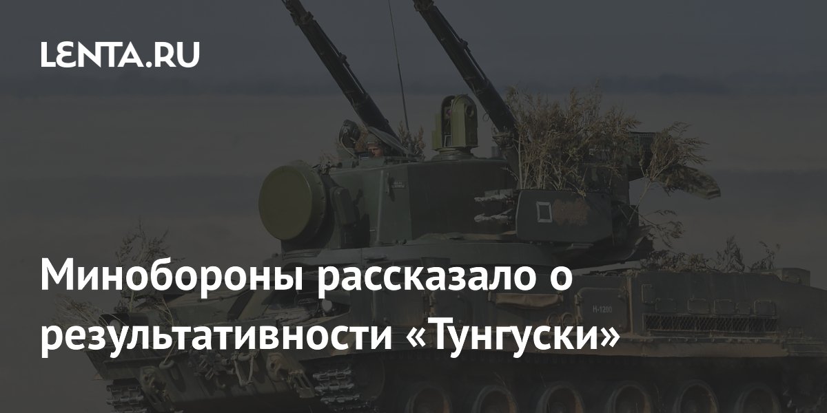 Минобороны рассказало о результативности «Тунгуски»: Оружие: Наука и ...